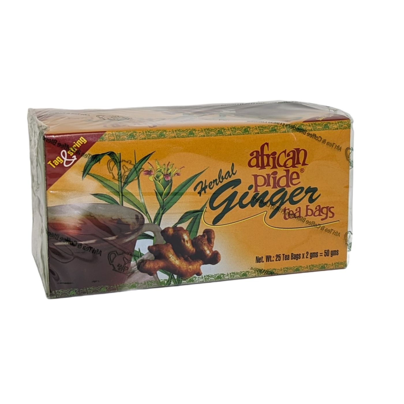 African Pride Herbal Ginger Tea Bags | Tanzania Tea – out of africa ...